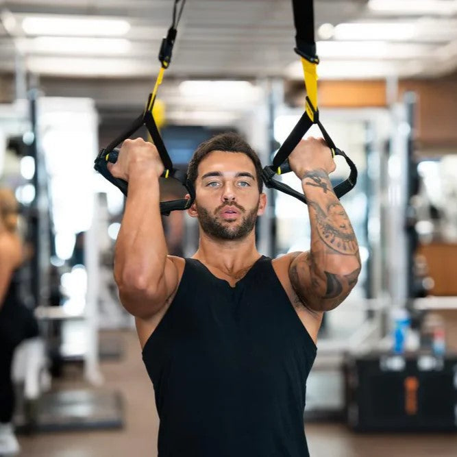 Try These Familiar Gym Moves on a TRX Suspension Trainer – Blue Fitness